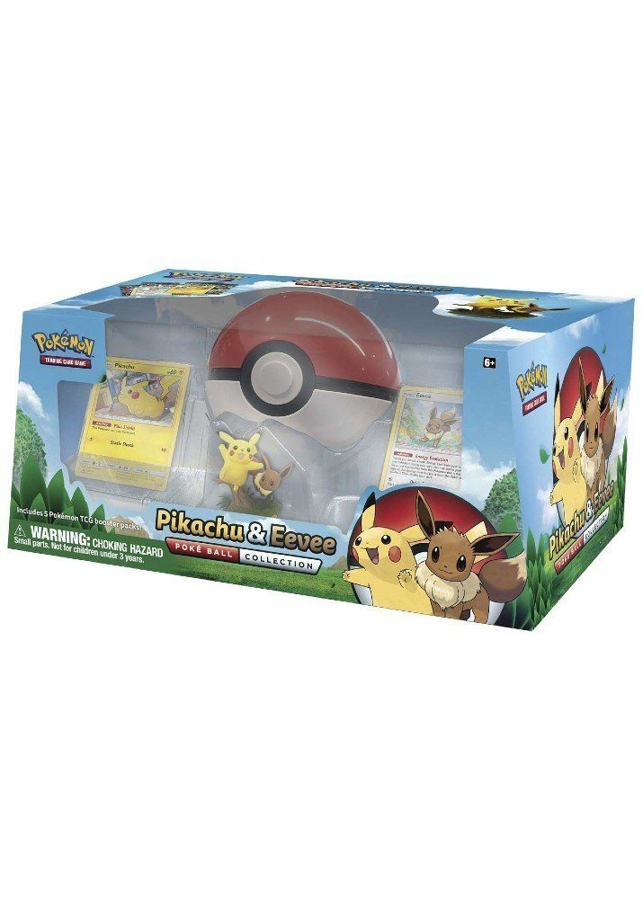 Pikachu & Eevee Poké Ball Collection Box. - Pokemonkort på Pokemons.dk