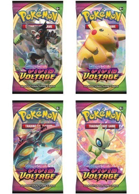Booster Pack full artwork set (4 stk.) fra SWSH Vivid Voltage ...