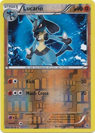 Lucario - 77/135 - Reverse - Pokemon enkeltkort på Pokemons.dk
