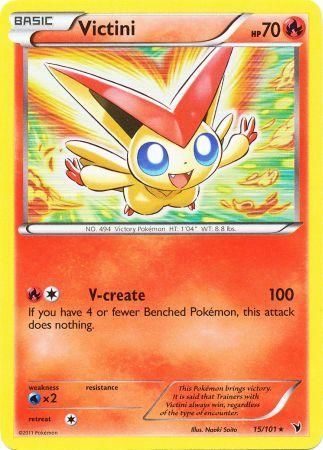 Victini - 15/101 (Holo) - Pokemon enkeltkort på Pokemons.dk