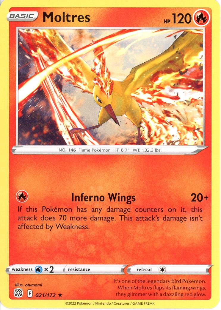 Moltres - 021/172 - Non Holo - Specialkort på Pokemons.dk