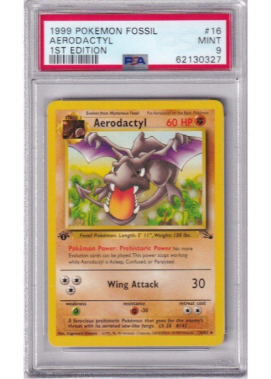 Aerodactyl PSA 9 - Gradede pokemon kort på Pokemons.dk