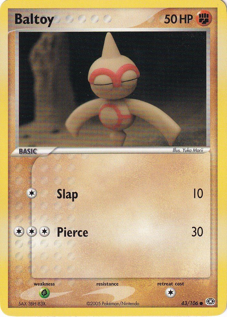 Baltoy - 43/106 - Pokemon enkeltkort fra EX Emerald