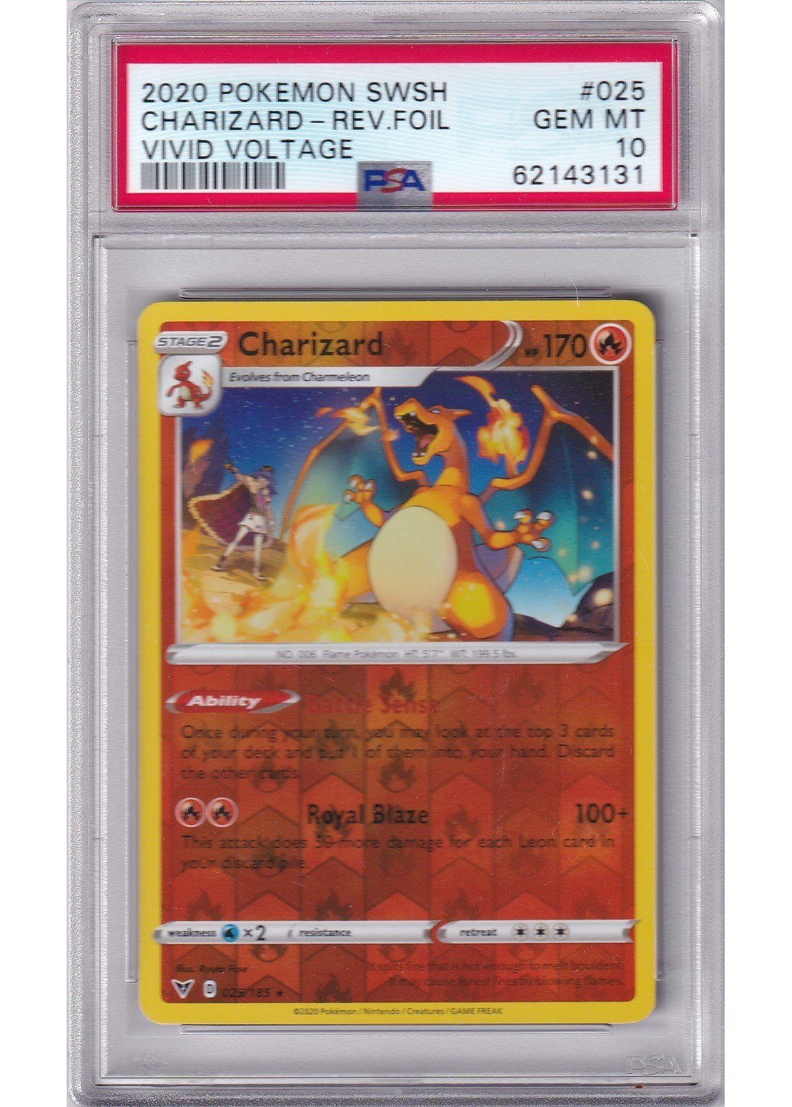 Charizard PSA 10 - Gradede pokemon kort på Pokemons.dk