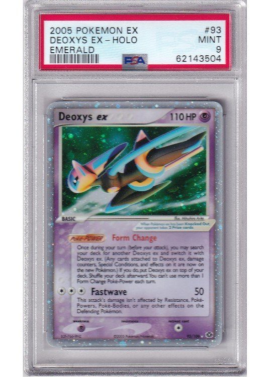 Deoxys ex PSA 9 - Gradede pokemon kort på Pokemons.dk