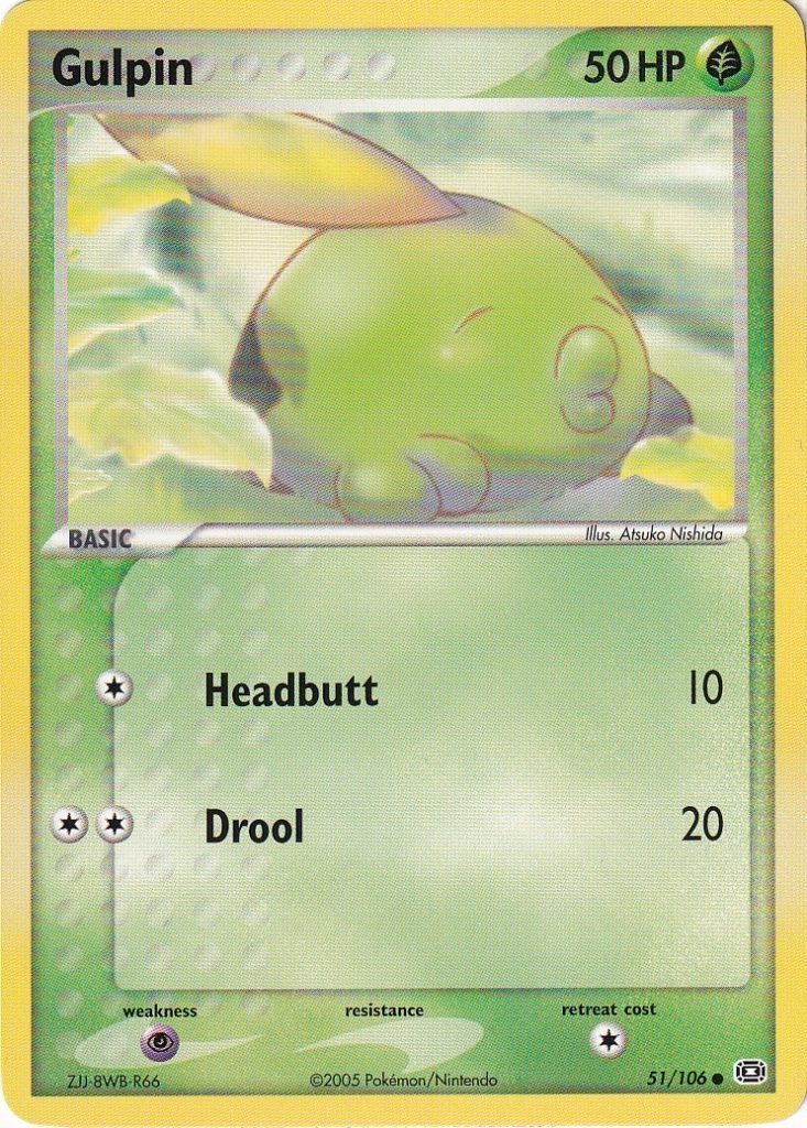 Gulpin - 51/106 - Pokemon enkeltkort fra EX Emerald