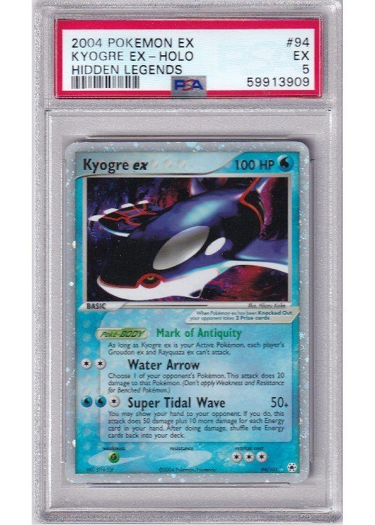 Kyogre ex PSA 5 - Gradede pokemon kort på Pokemons.dk