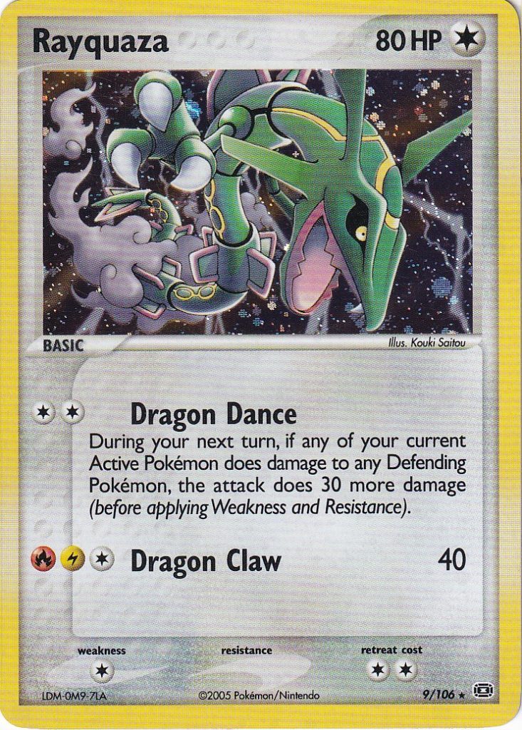 Rayquaza - 9/106 (Holo) - Pokemon enkeltkort fra EX Emerald