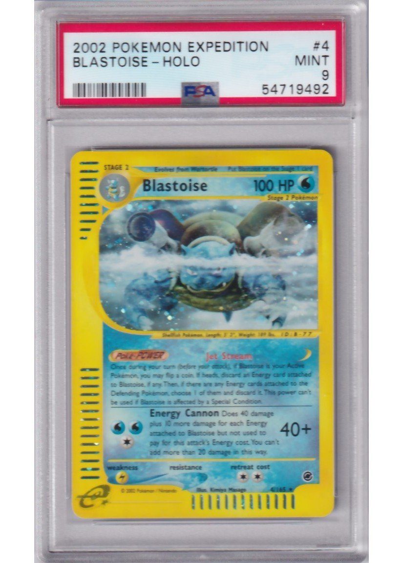 Blastoise PSA 9 - Gradede pokemon kort på Pokemons.dk