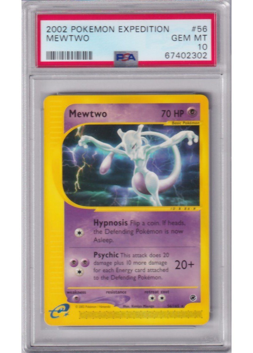 Mewtwo PSA 10 - Gradede pokemon kort på Pokemons.dk