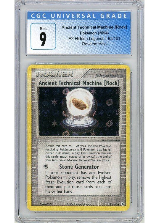 Ancient Technical Machine [Rock] CGC 9 - Gradede pokemon kort på ...