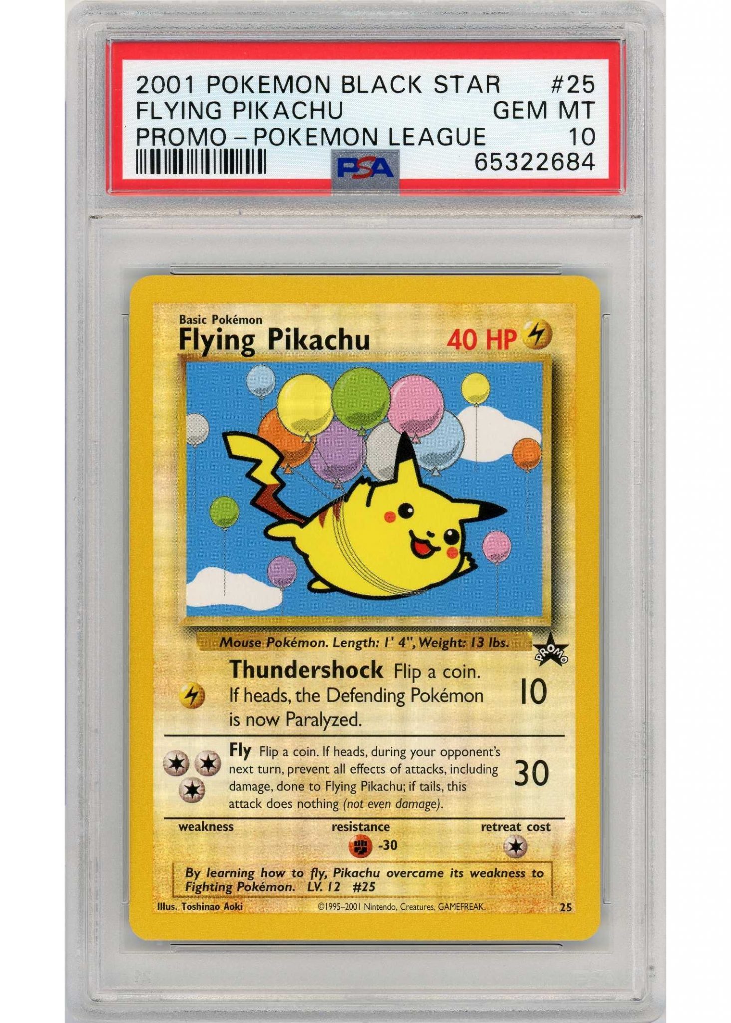 Flying Pikachu PSA 10 - Gradede pokemon kort på Pokemons.dk