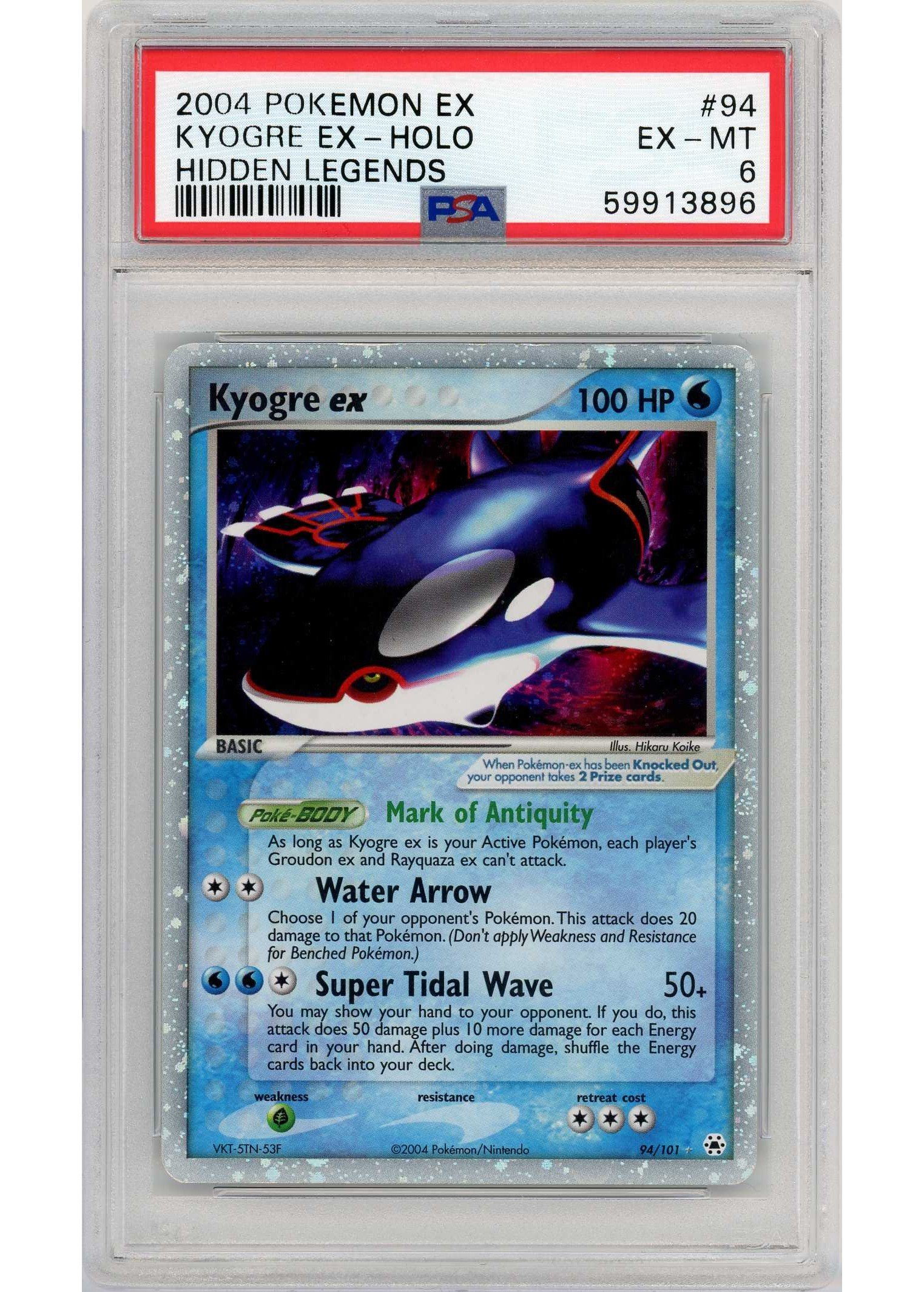 Kyogre ex PSA 6 - Gradede pokemon kort på Pokemons.dk