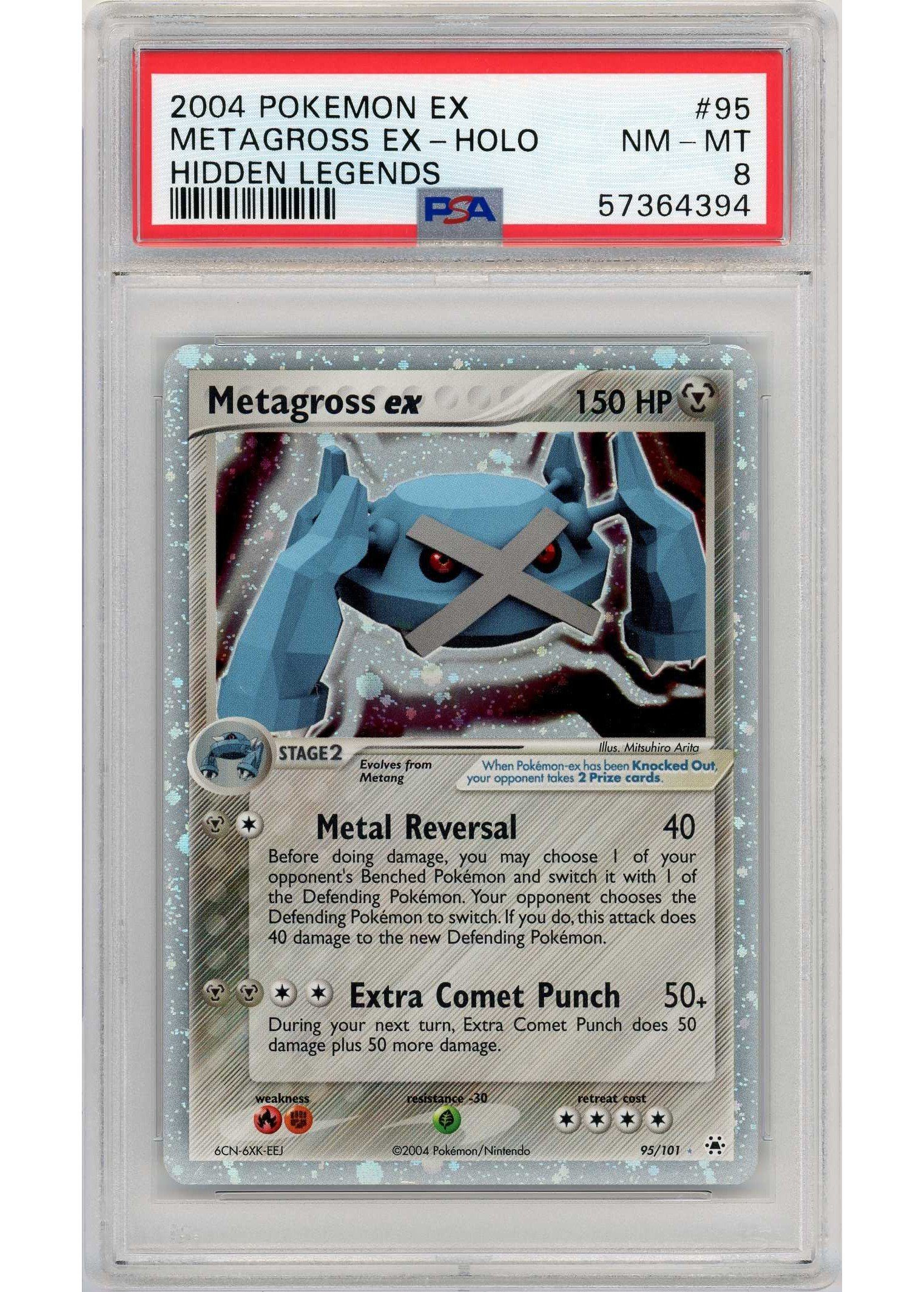 Metagross ex PSA 8 - Gradede pokemon kort på Pokemons.dk