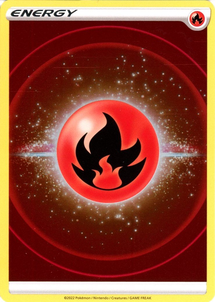 Fire Energy 2022 - Reverse - Pokemon energikort på Pokemons.dk