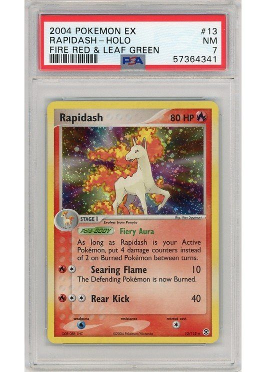 Rapidash PSA 7 - Gradede pokemon kort på Pokemons.dk