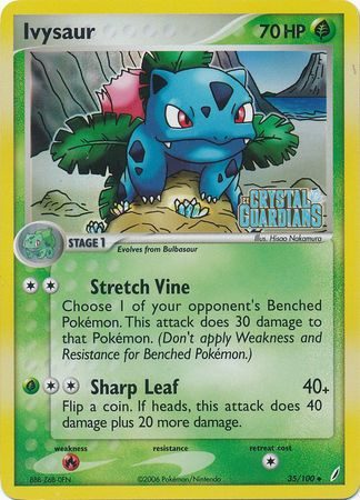 Ivysaur - 35/100 - Reverse - Pokemon enkeltkort fra EX Crystal Guardians