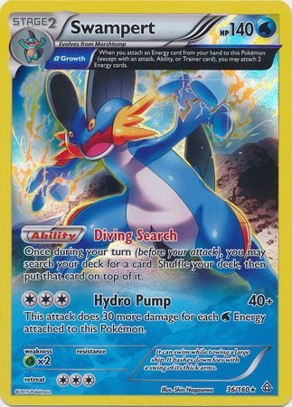 Swampert 36/160 (Holo) - XY Primal Clash - Pokemon enkeltkort på ...