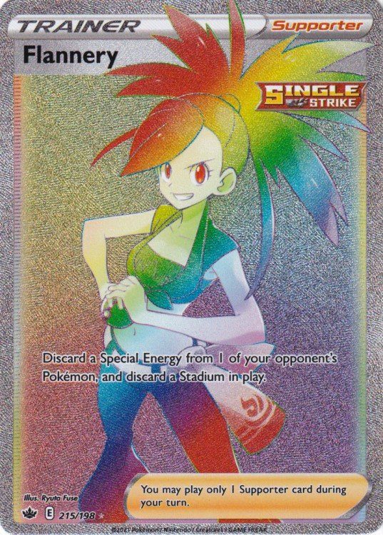 Flannery 215/198 - Pokemon enkeltkort fra SWSH Chilling Reign