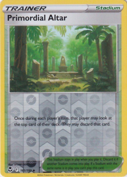 Primordial Altar 161/195 Reverse - Pokemon enkeltkort fra SWSH Silver ...
