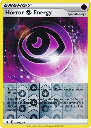 Horror P Energy 172/192 Reverse - Pokemon enkeltkort fra SWSH Rebel Clash