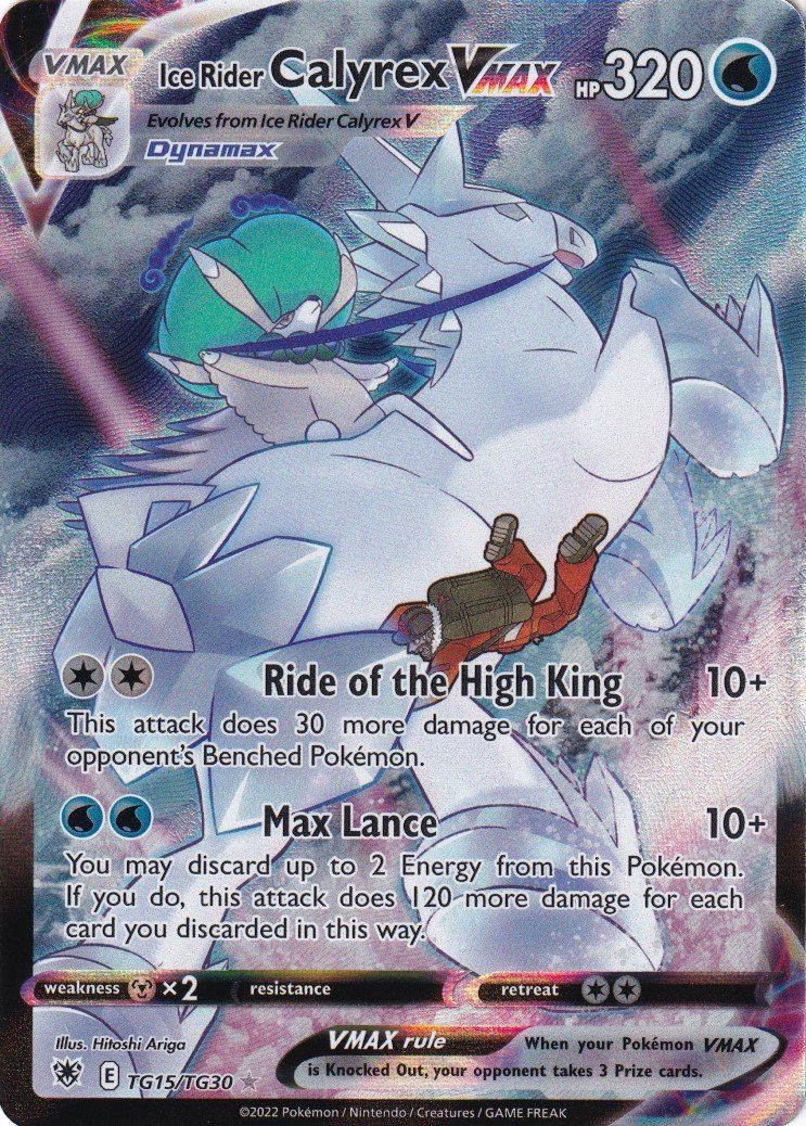 Ice Rider Calyrex VMAX - TG15/TG30 - Pokemon enkeltkort fra SWSH Astral ...