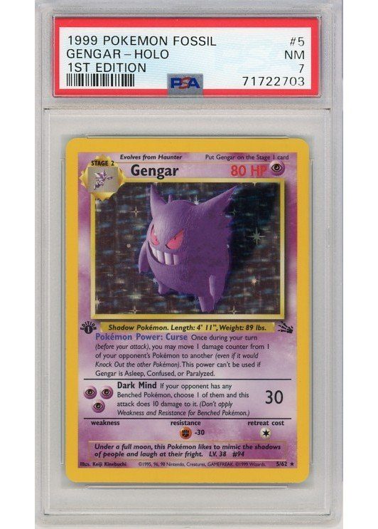 Gengar PSA 7 - Gradede pokemon kort på Pokemons.dk