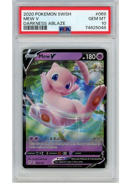 Mew V PSA 10 - Gradede pokemon kort på Pokemons.dk