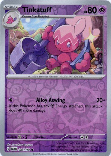 Tinkatuff 084/182 - Pokemon enkeltkort fra SV04 Paradox Rift