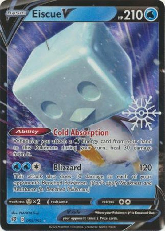 Eiscue V - 055/192 - Snowflake Stamp - Specialkort på Pokemons.dk