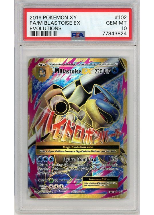 M Blastoise EX PSA 10 - Gradede pokemon kort på Pokemons.dk