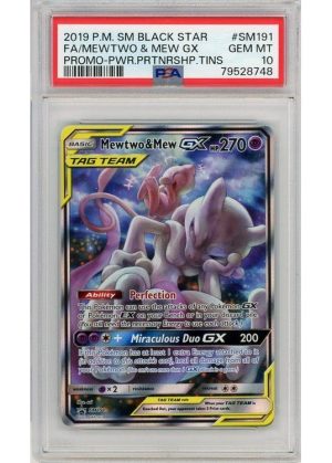 Mewtwo & Mew GX PSA 10 - Gradede pokemon kort på Pokemons.dk