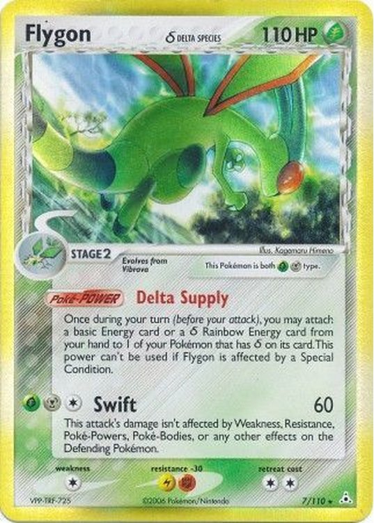 Flygon δ - 7/110 (Holo) - Pokemon enkeltkort fra EX Holon Phantoms