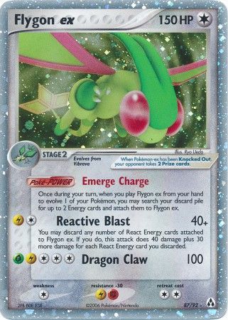 Flygon ex - 87/92 - Pokemon enkeltkort fra EX Legend Maker