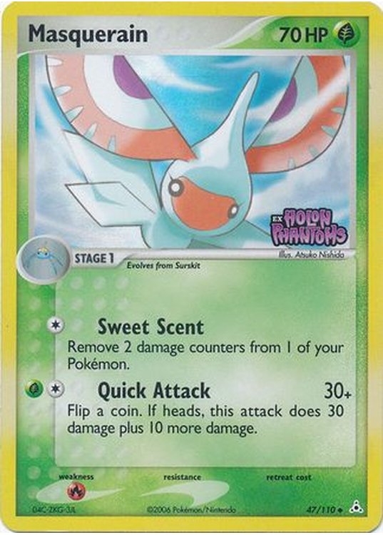 Masquerain - 47/110 - Pokemon enkeltkort fra EX Holon Phantoms