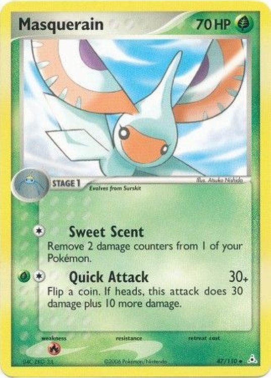 Masquerain - 47/110 - Pokemon enkeltkort fra EX Holon Phantoms
