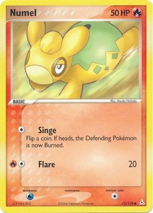 Numel - 72/110 - Pokemon enkeltkort fra EX Holon Phantoms