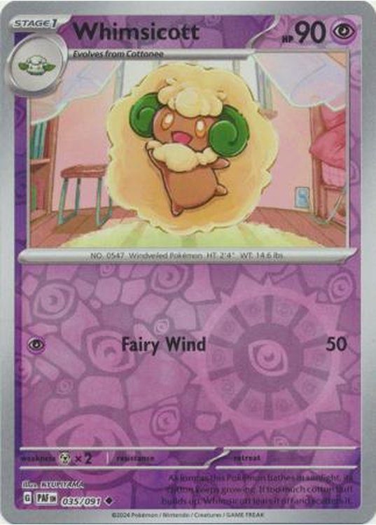 Whimsicott - 035/091 - Reverse - Pokemons