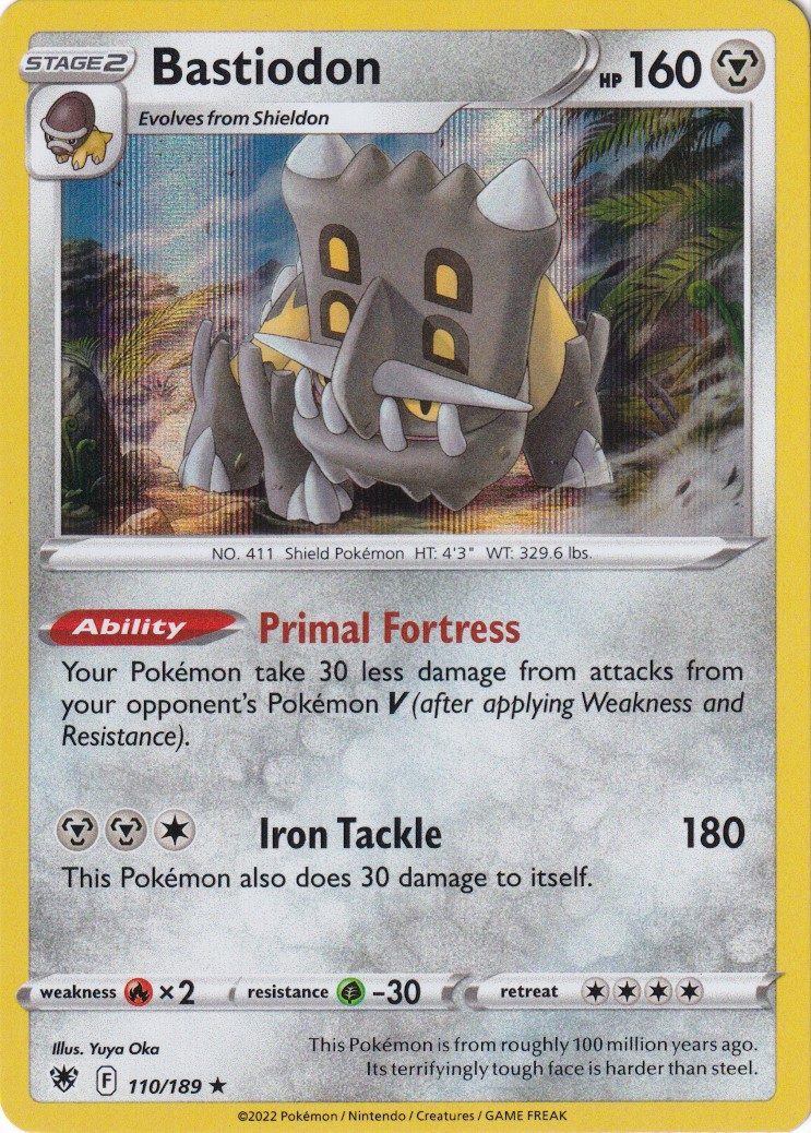 Bastiodon - 110/189 (Holo) - Pokemon enkeltkort fra SWSH Astral Radiance