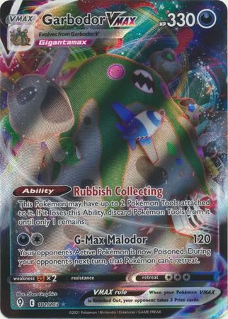 Garbodor VMAX 101/203 - Pokemon enkeltkort fra SWSH Evolving Skies