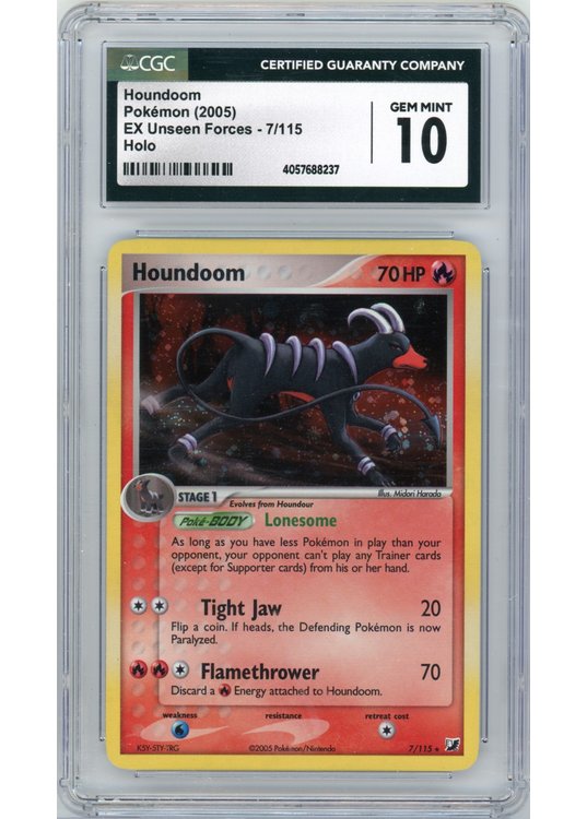 Houndoom CGC 10 - Gradede pokemon kort på Pokemons.dk