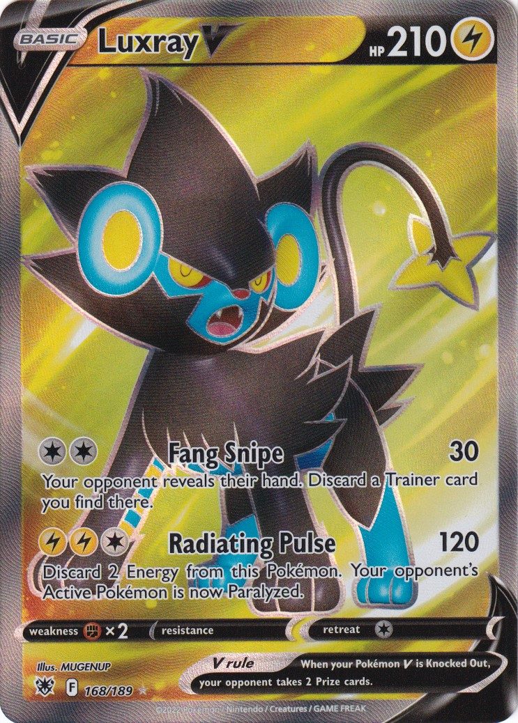Luxray V - 168/189 - Pokemon enkeltkort fra SWSH Astral Radiance