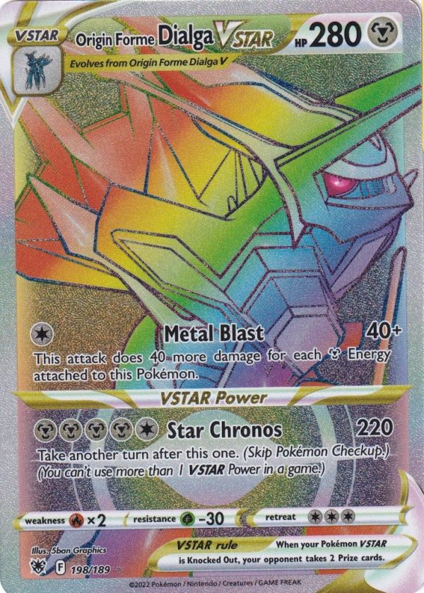Origin Forme Dialga VSTAR - 198/189 - Pokemon enkeltkort fra SWSH ...