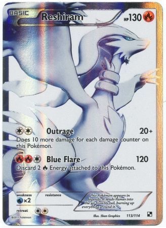 Reshiram - 113/114 - Pokemon enkeltkort på Pokemons.dk