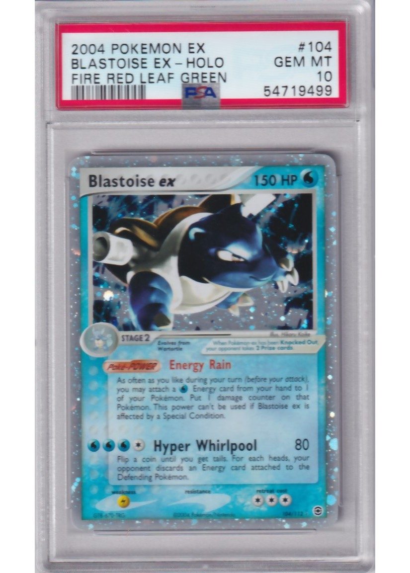 Blastoise ex PSA 10 - Gradede pokemon kort på Pokemons.dk