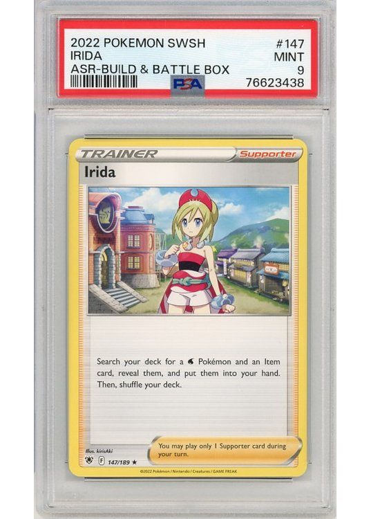 Irida - Non Holo PSA 9 - Gradede pokemon kort på Pokemons.dk