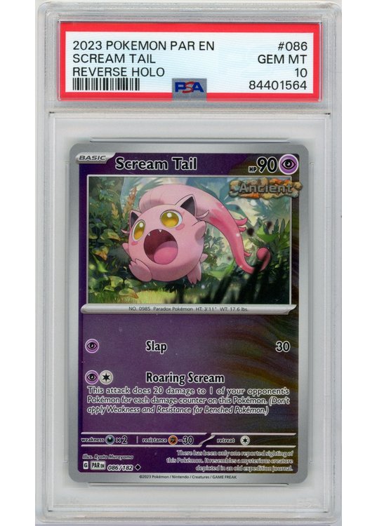 Scream Tail PSA 10 - Gradede pokemon kort på Pokemons.dk