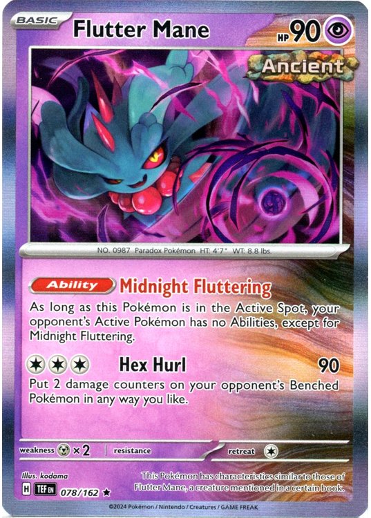 Flutter Mane 078/162 (Holo) - Pokemon enkeltkort fra SV05 Temporal Forces
