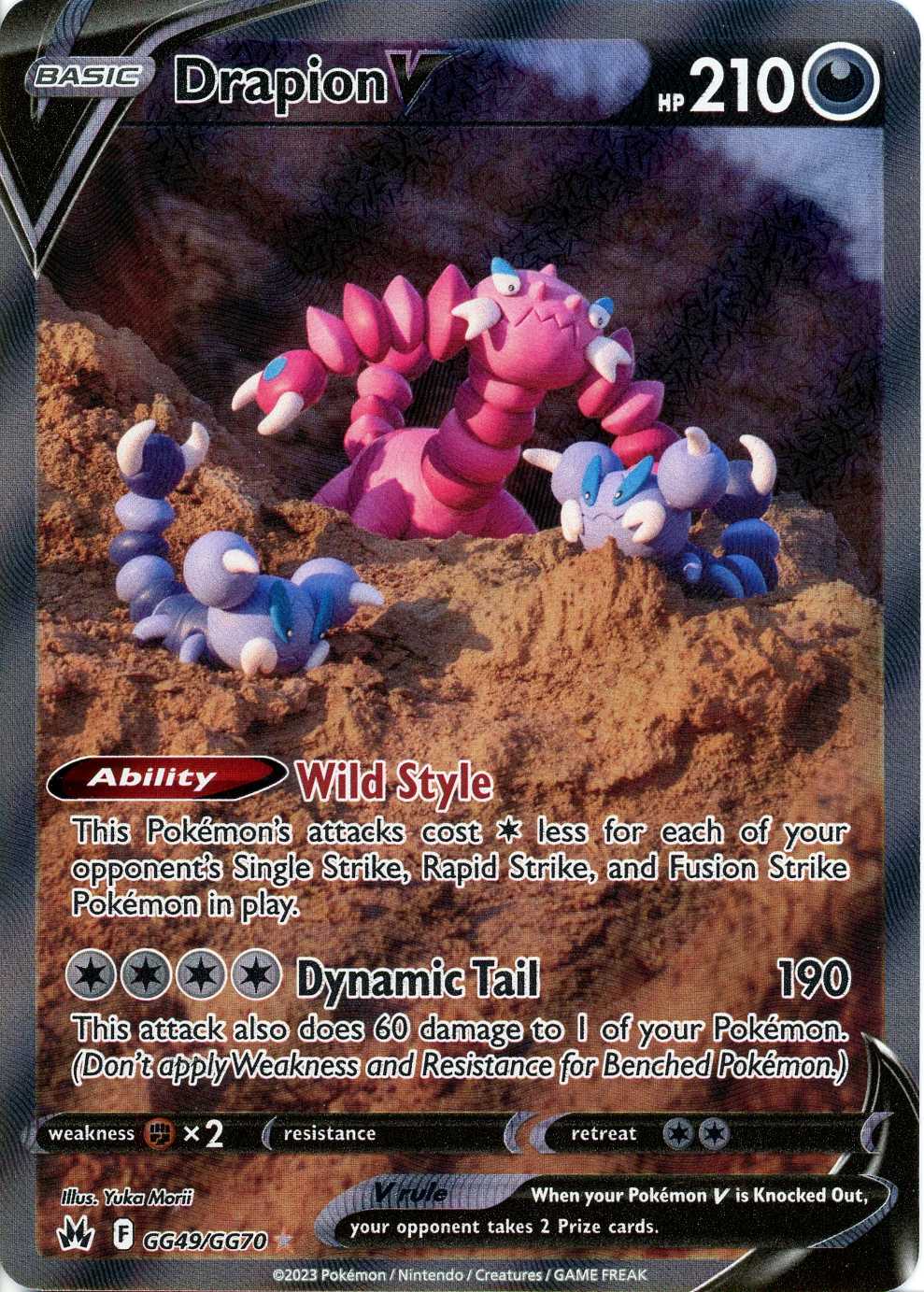 Drapion V GG49/GG70 - Pokemon enkeltkort fra SWSH Crown Zenith