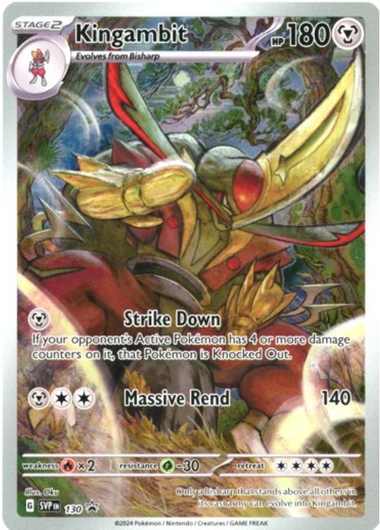 Kingambit - SVP130 - Pokemon promokort på Pokemons.dk